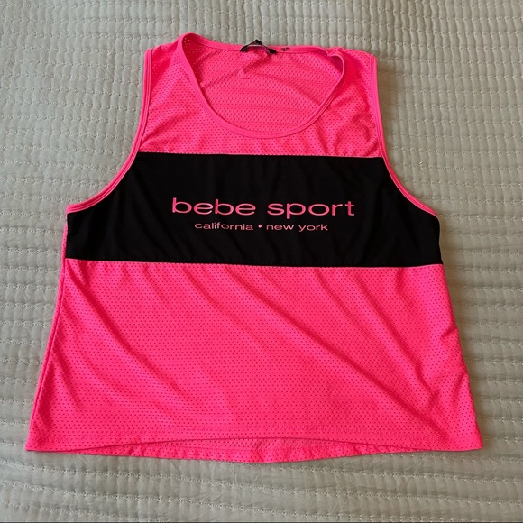 bebe | Tops | Bebe Sport Neon Pink Workout Tank Top | Poshmark